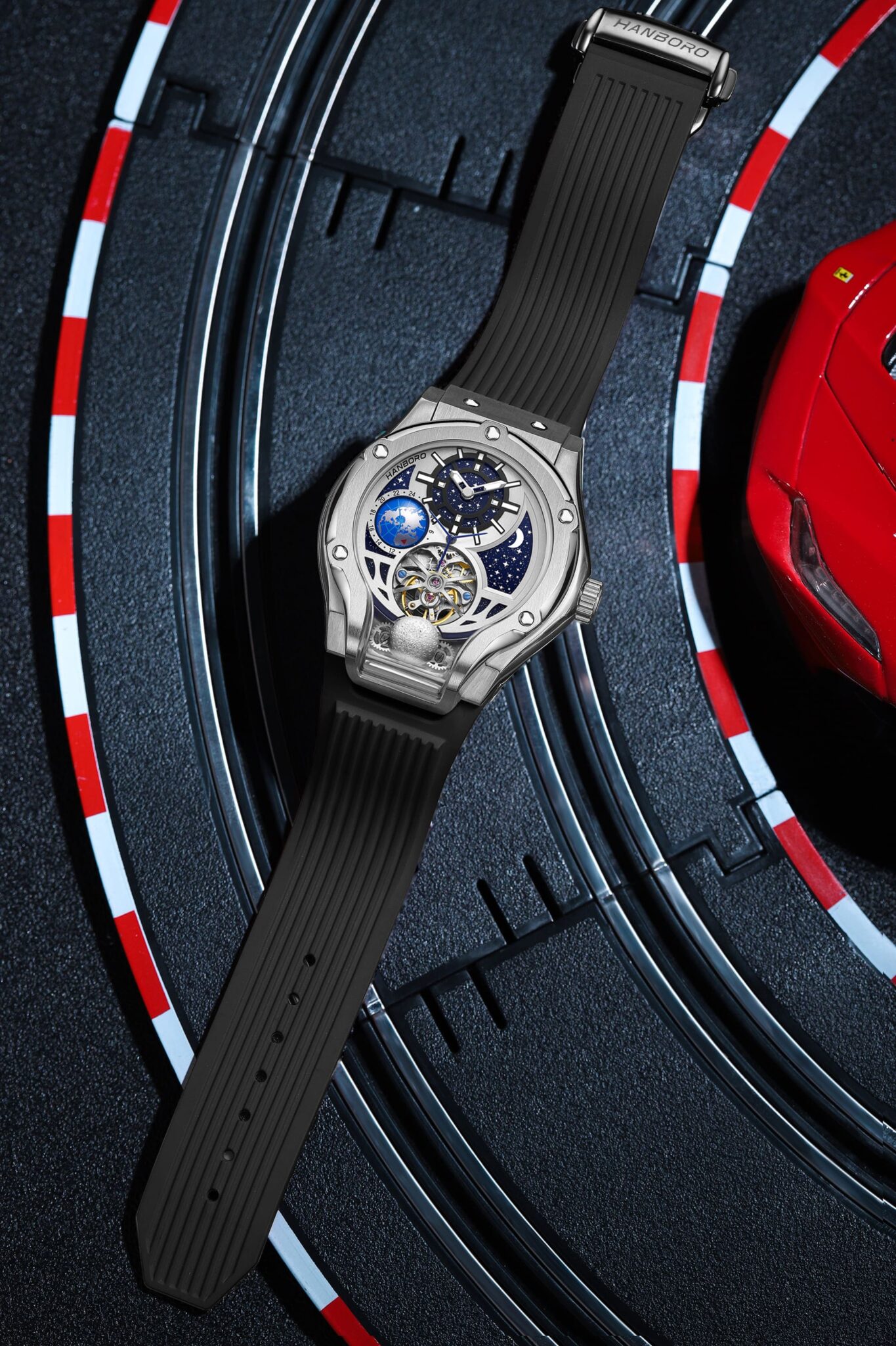 HANBORO Moonphase Tourbillon Watch – Timelandwatches